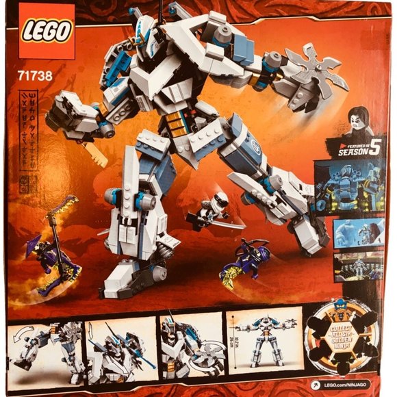 Lego | Toys | Lego Ninjago Legacy Zanes Titan Mech Battle 7738 New 84 ...